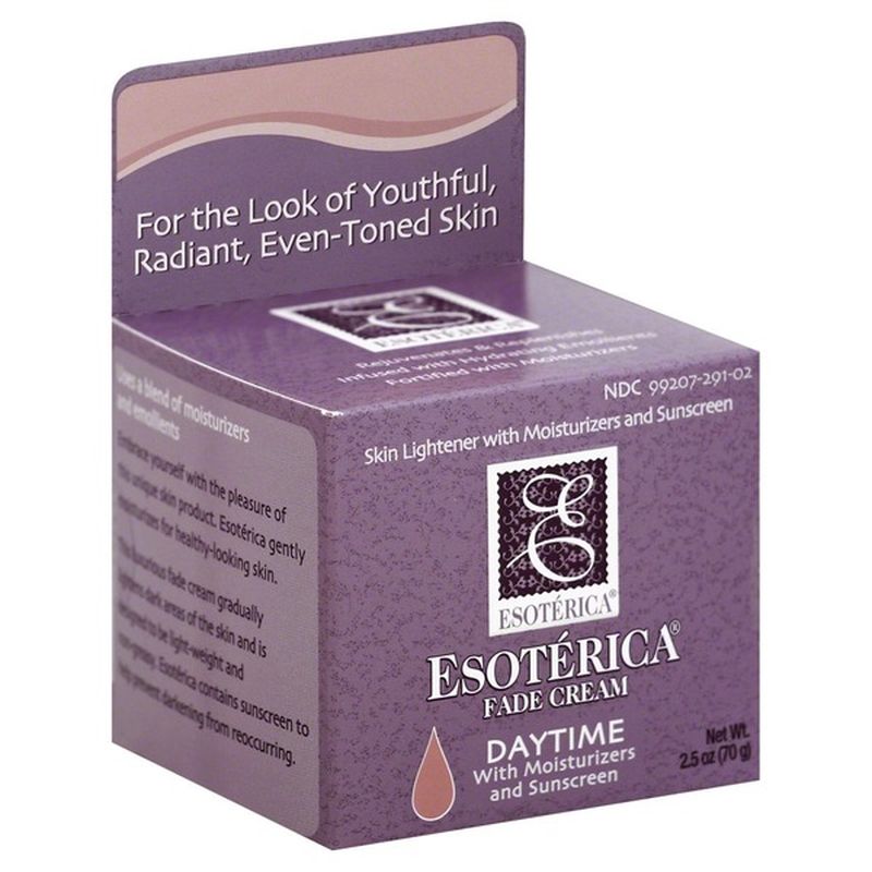 Esoterica Fade Cream, with Moisturizers and Sunscreen, Daytime (2.5 oz ...