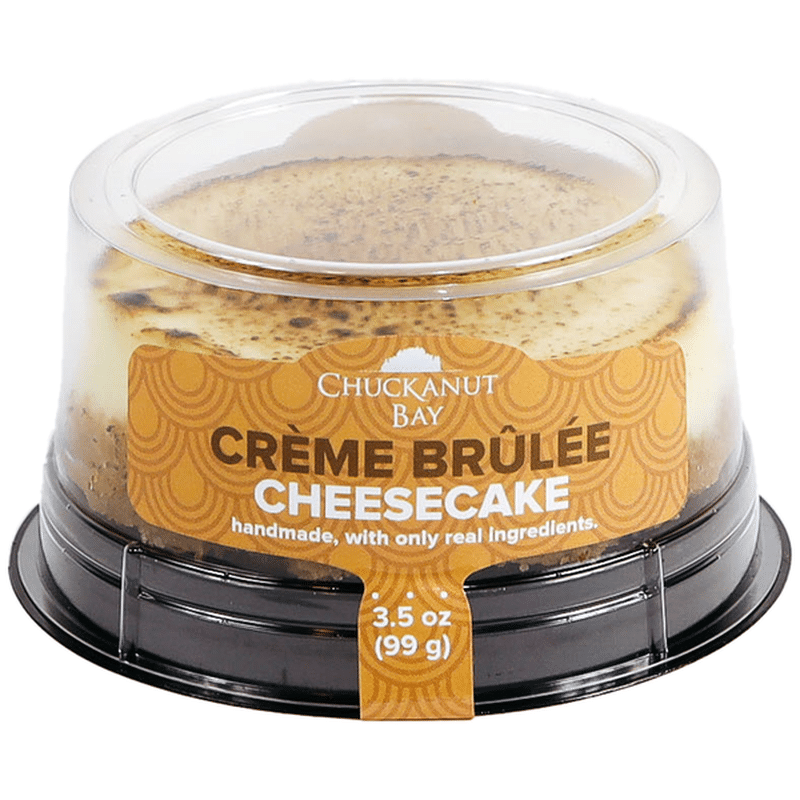 Chuckanut Bay Foods Crème Brûlée Mini Cheesecake (3.5 oz) - Instacart