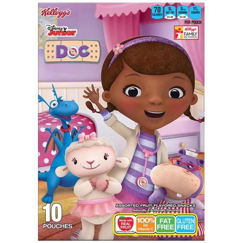Kellogg's Disney Junior Doc Fruit Flavored Snacks (8 oz) - Instacart