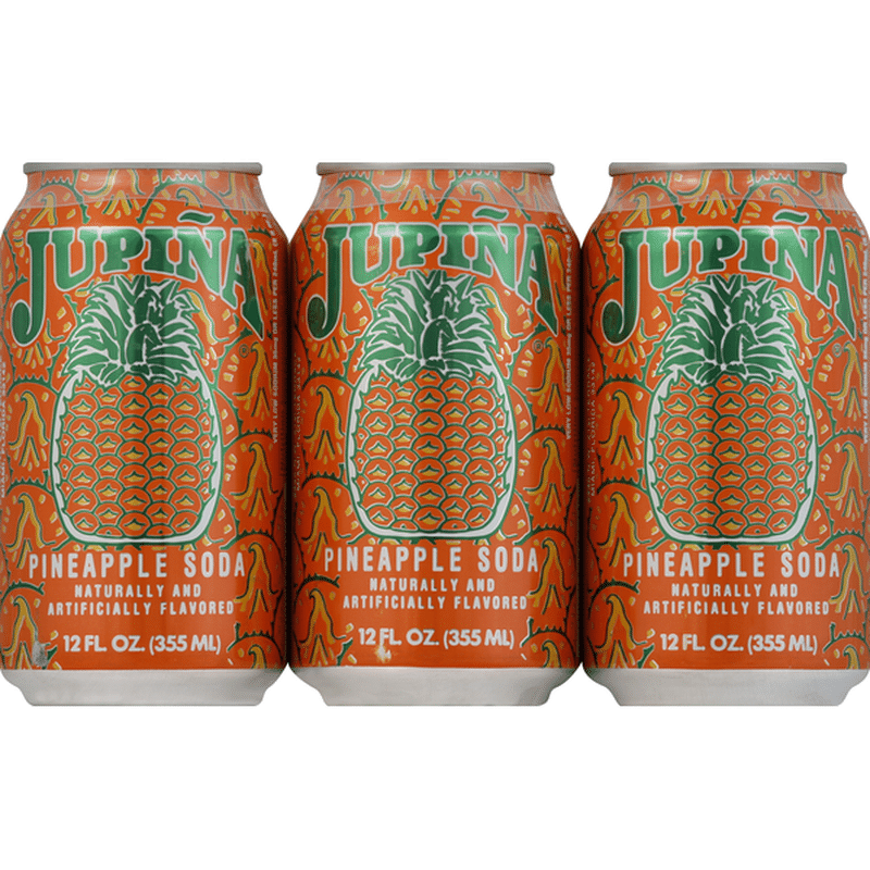 Jupina Soda, Pineapple (6 each) - Instacart