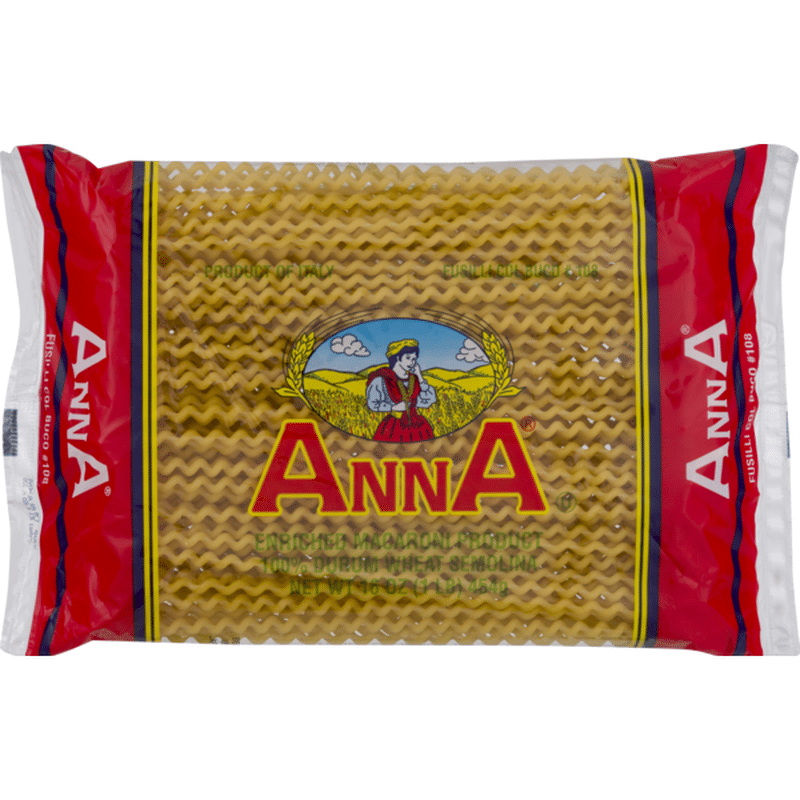 Anna's Fusilli Col Buco, No. 108 (16 oz) - Instacart