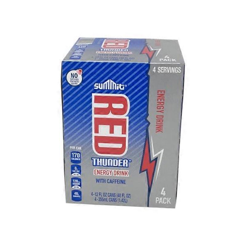 Summit Red Thunder Energy Drink (144 fl oz) - Instacart