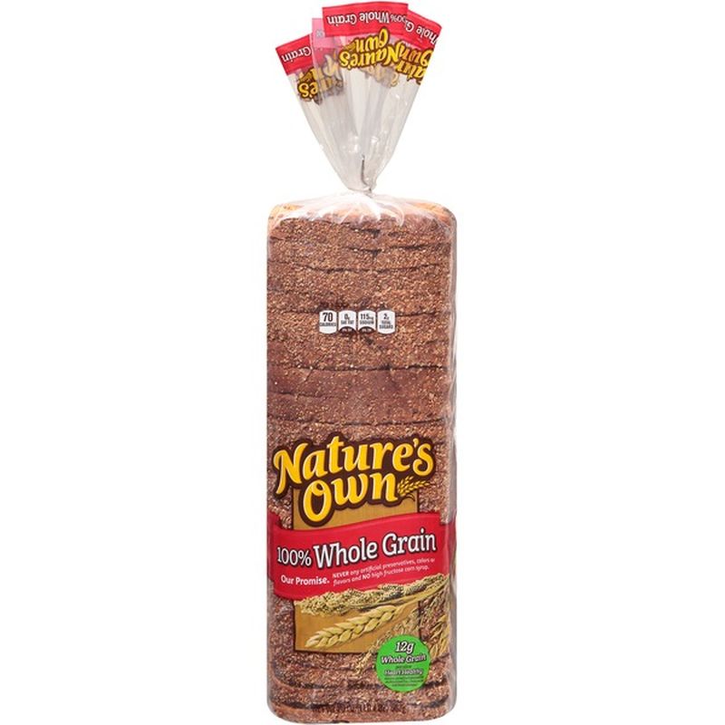 Nature's Own 100% Whole Grain Bread (20 oz) - Instacart