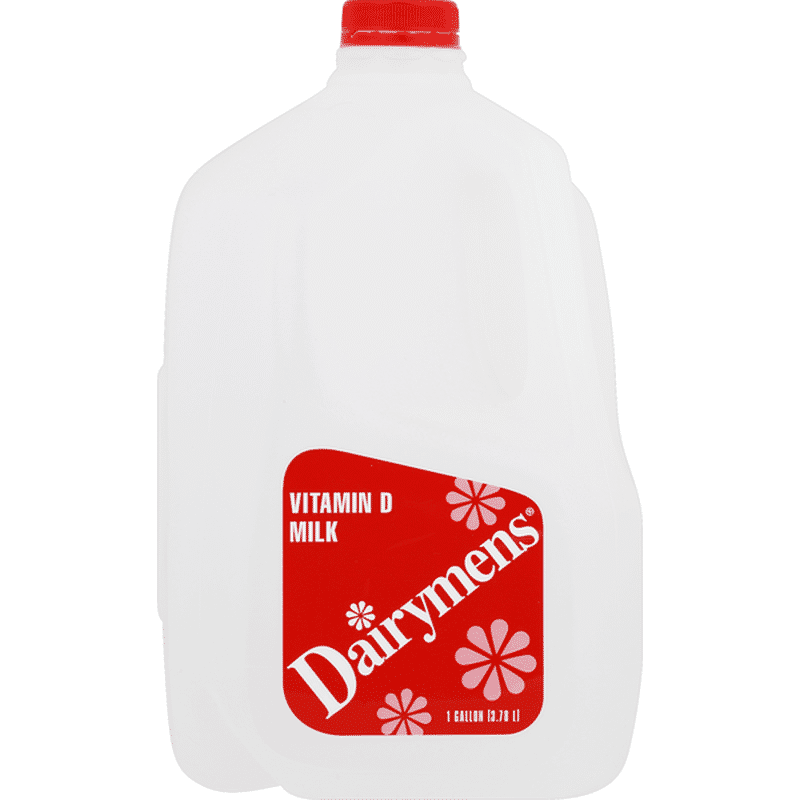 Dairymens Milk, Vitamin D (1 gal) - Instacart