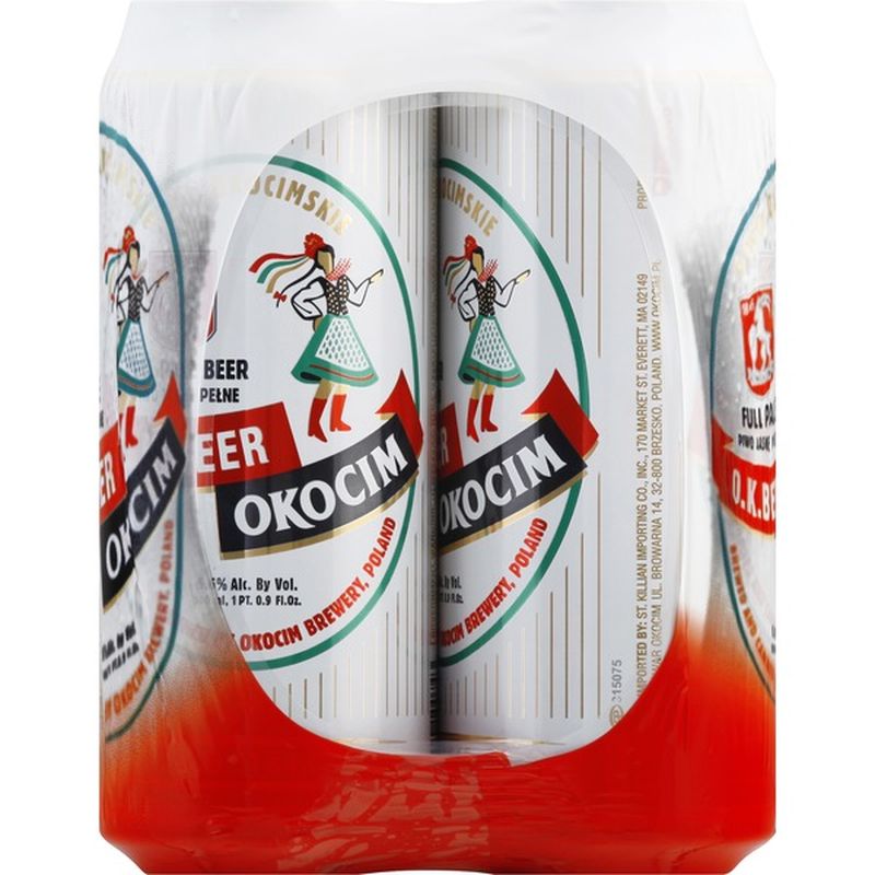 Okocim Beer, Imported, Full Pale (16.9 fl oz) - Instacart