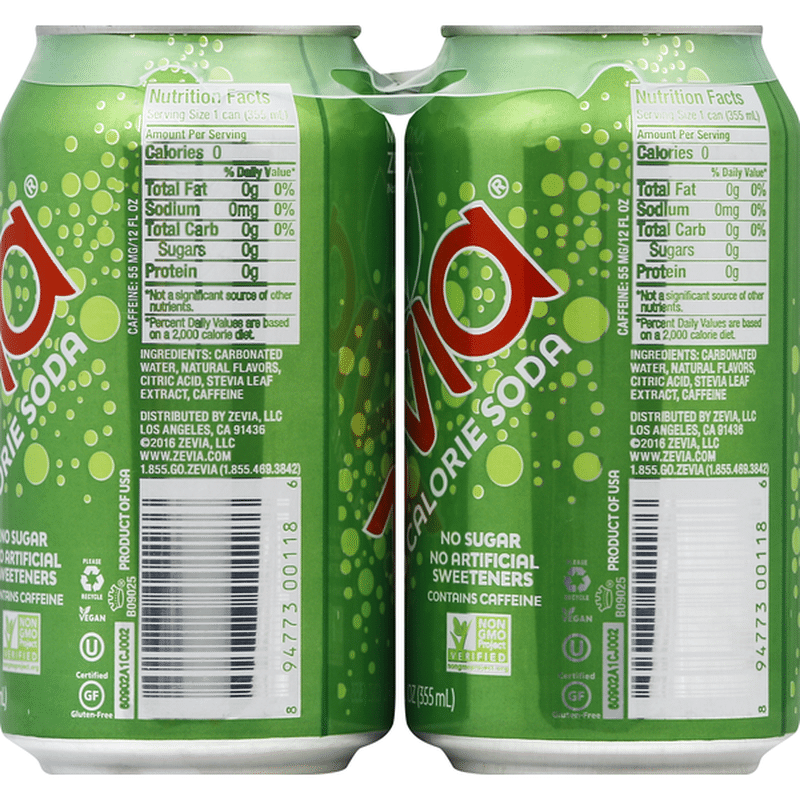 Zevia Zero Calorie Soda Mountain (12 fl oz) - Instacart