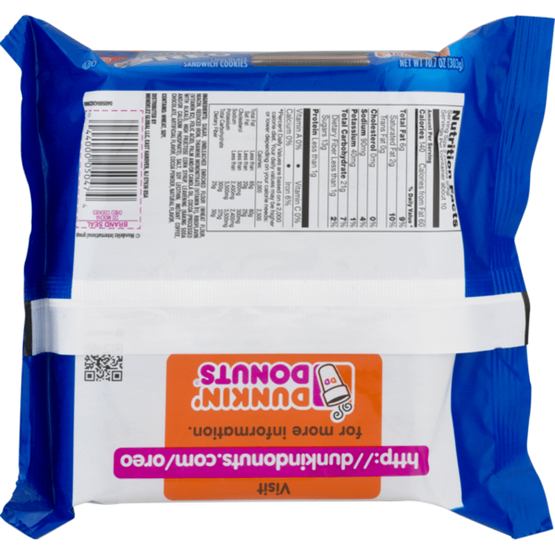Oreo Cookies Dunkin' Donuts Mocha (10.7 oz) - Instacart