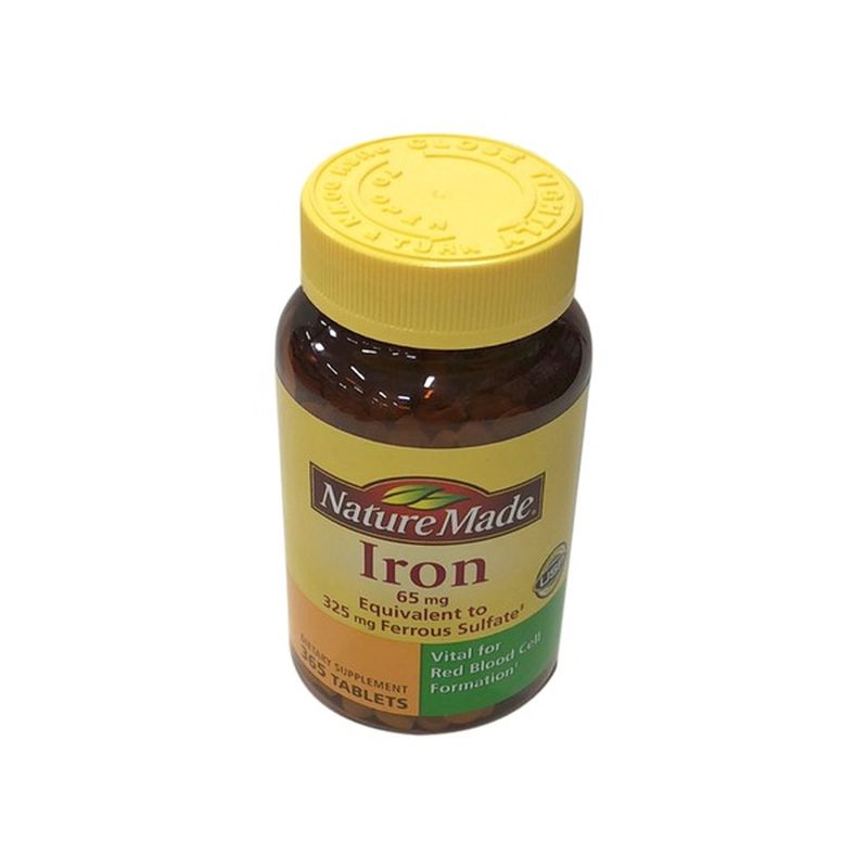 Nature Made Iron 65 mg (from Ferrous Sulfate) Tablets (365 ct) - Instacart
