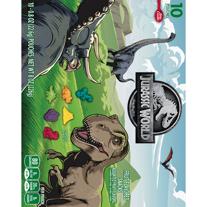 Betty Crocker Jurassic World Fruit Snacks, 10 Count (8 oz) - Instacart