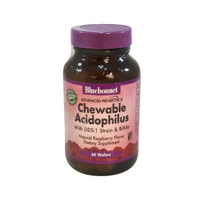 Bluebonnet Nutrition Advanced Probiotics Chewable Acidophilus Wafers ...
