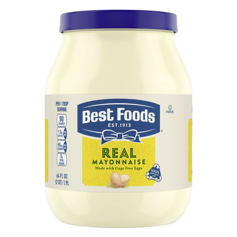 Best Foods Real Mayonnaise Real Mayo (64 fl oz) - Instacart