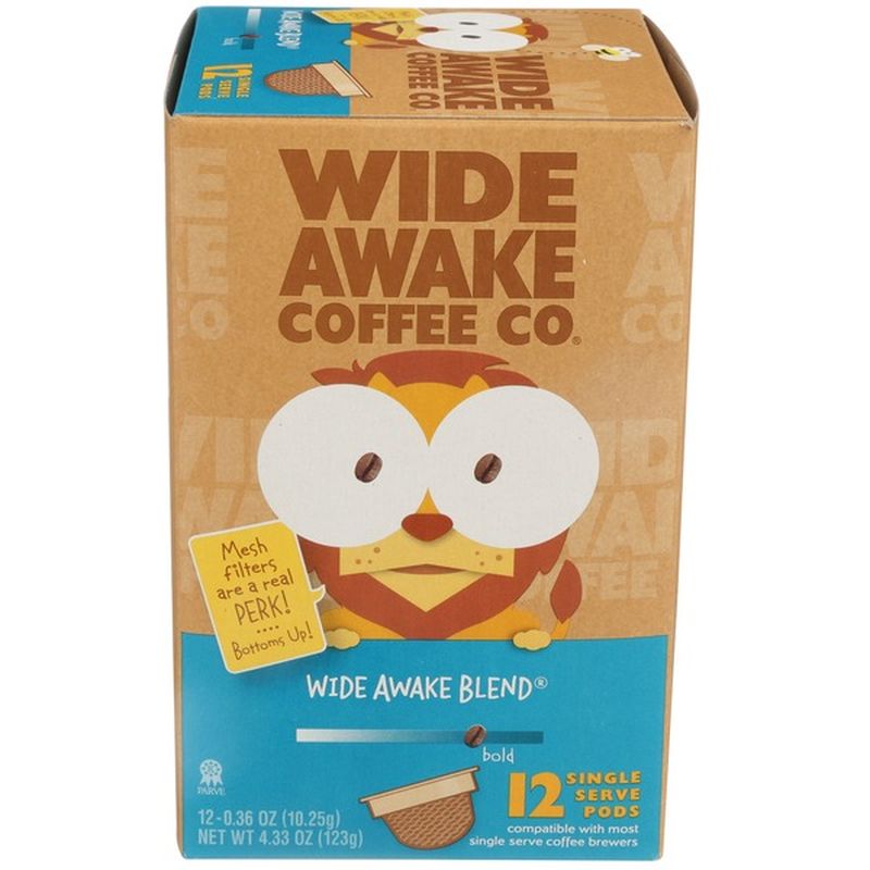 Wide Awake Bold Roast Wide Awake Blend 100% Arabica Coffee Single Serve ...