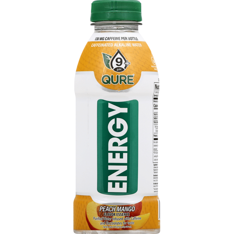 QURE Alkaline Water, Peach Mango (16.9 oz) - Instacart