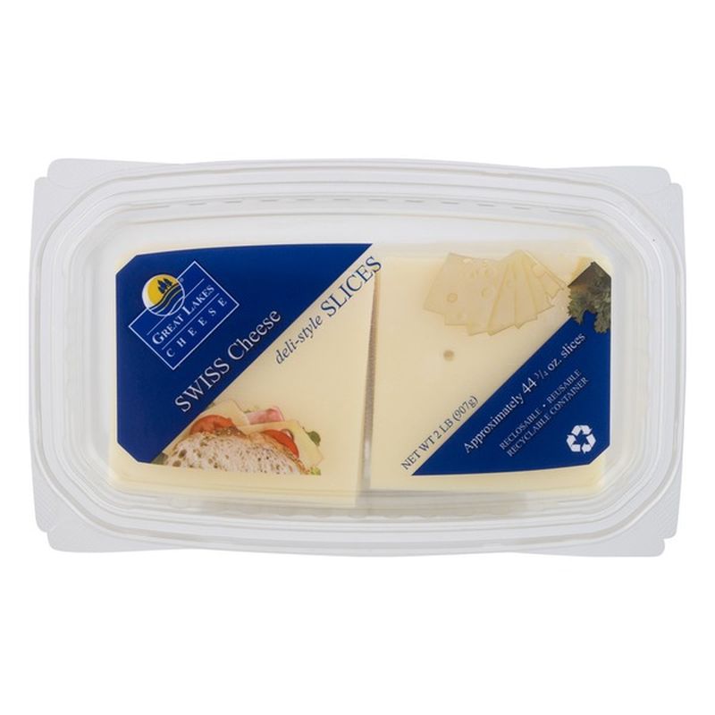 Great Lakes Cheese Slices Swiss (0.75 oz) - Instacart