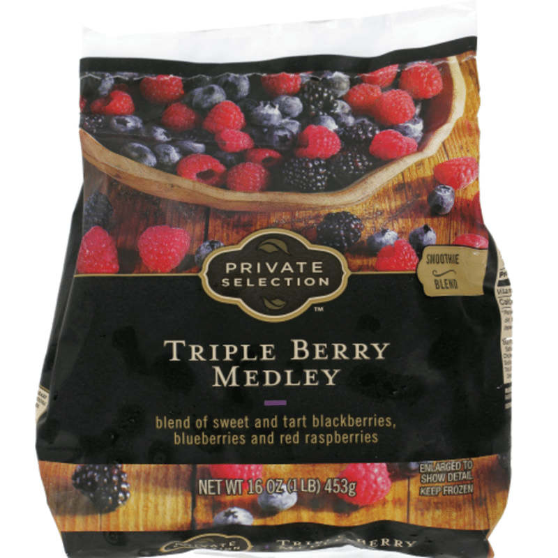 Private Selection TRIPLE BERRY blend of sweet and tart blackberries, blueberries and red ...