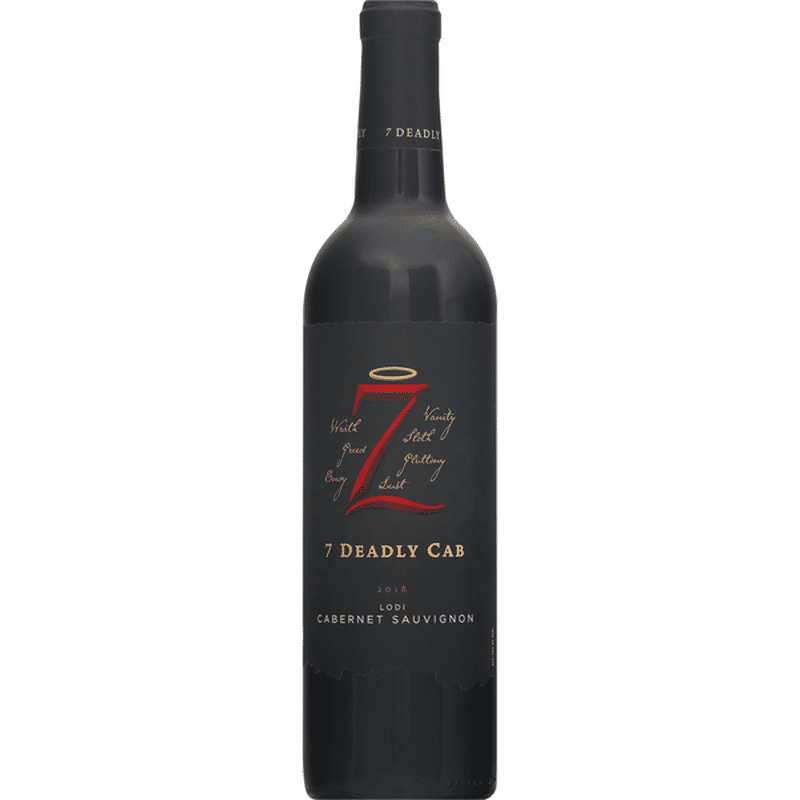 7 Deadly Cabernet Sauvignon Red Wine (750 ml) - Instacart