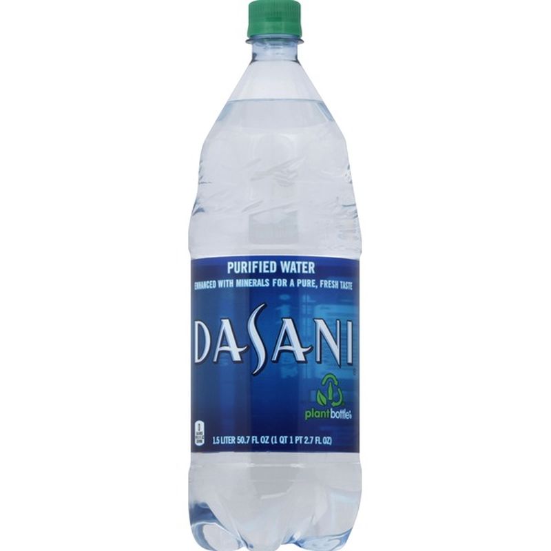 Dasani Purified Water Bottle Enhanced With Minerals 1 5 L Instacart