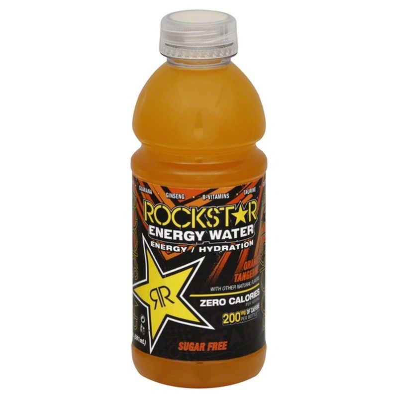 Rockstar Energy Water, Orange Tangerine (20 oz) - Instacart