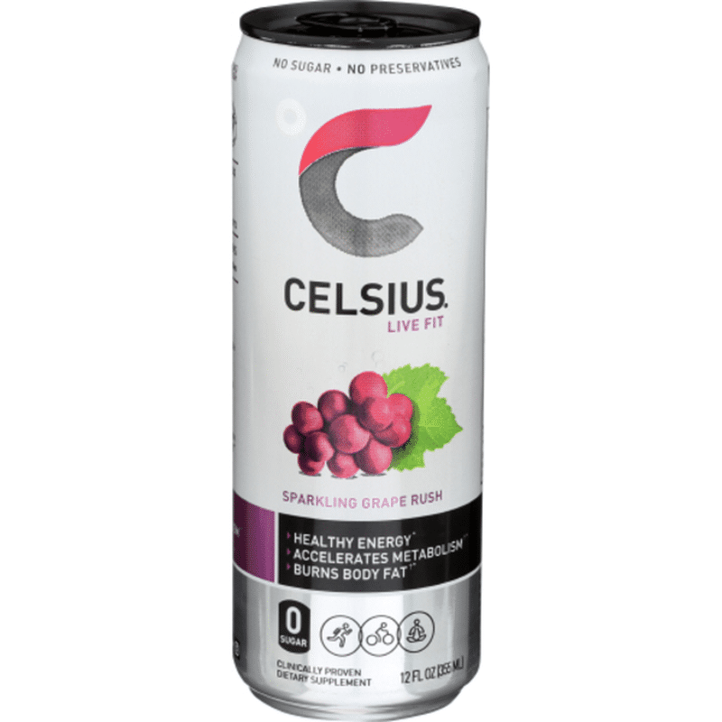 CELSIUS Sparkling Energy Drink Grape Rush (1 ct) Delivery or Pickup ...