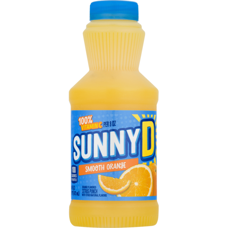 Sunny D Citrus Punch Smooth Orange (16 fl oz) - Instacart