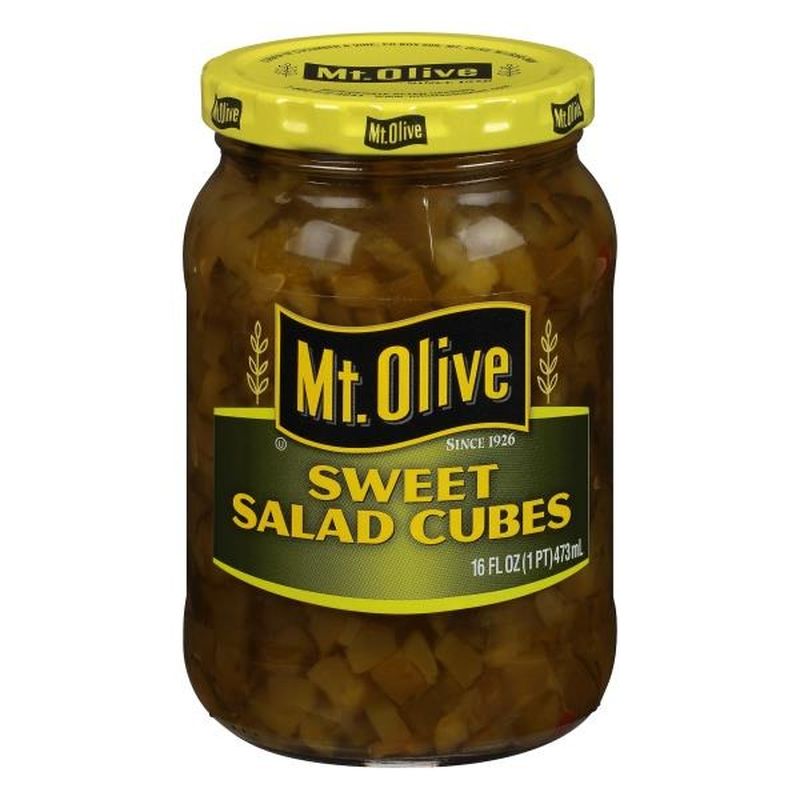 Mt. Olive Sweet Salad Cubes Pickles (16 fl oz) - Instacart