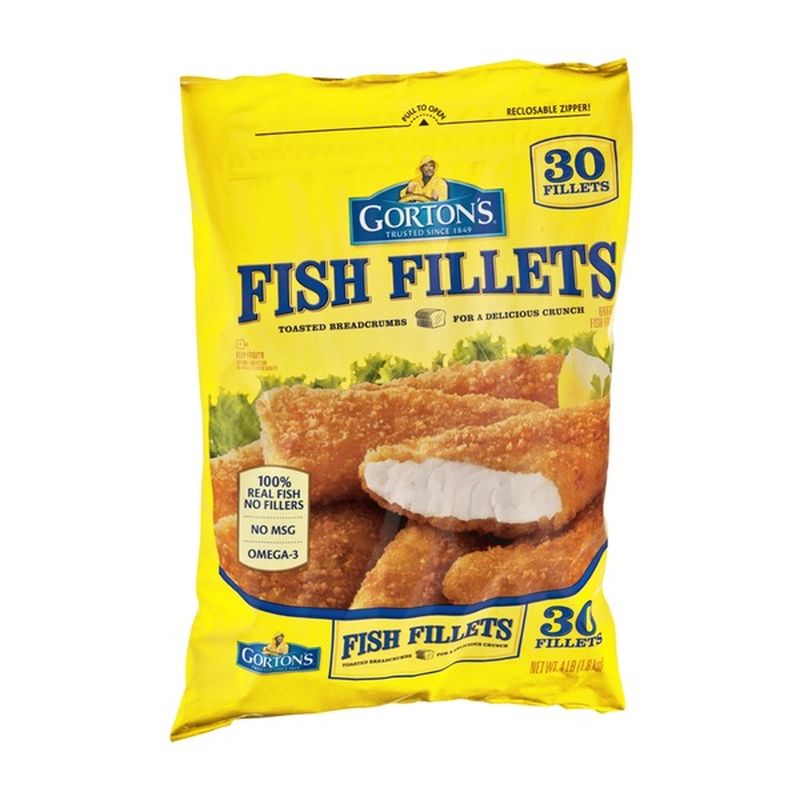Gorton's Fish Fillets, Breaded (30 each) - Instacart