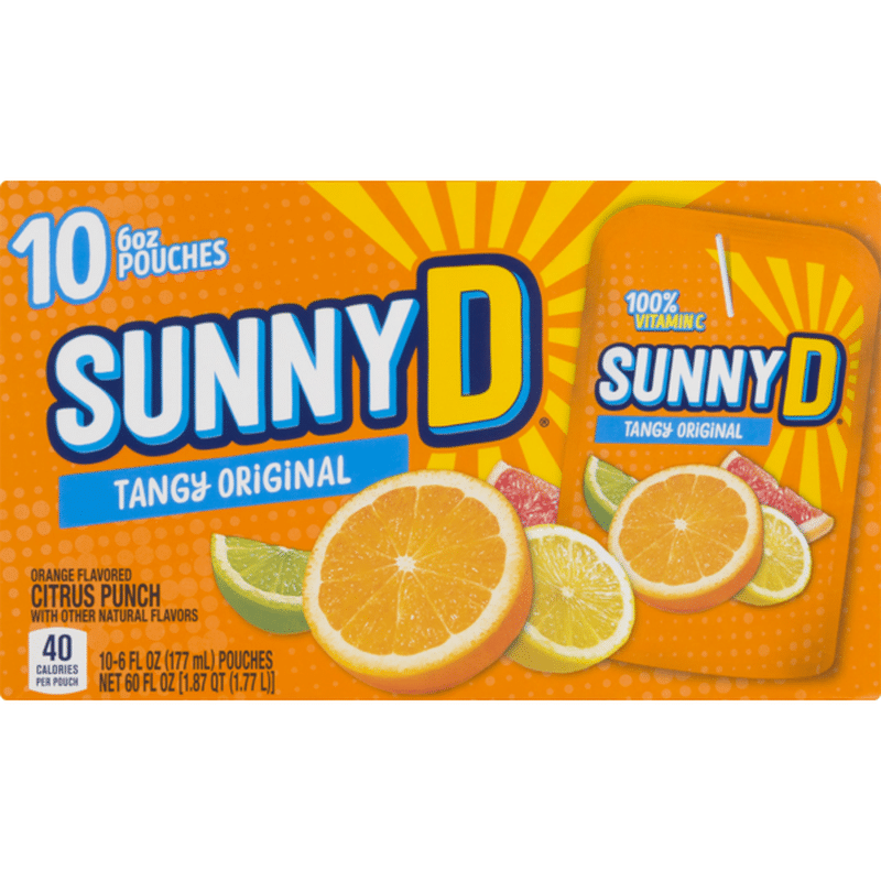 Sunny D Juice, Tangy Original, Box (6 fl oz) - Instacart