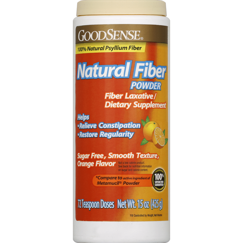 GoodSense Fiber Powder, Natural, Orange Flavor (72 each) - Instacart
