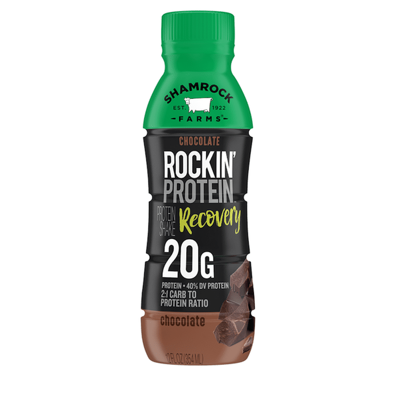 Shamrock Farms Rockin Protein Recovery Chocolate (12 oz) - Instacart