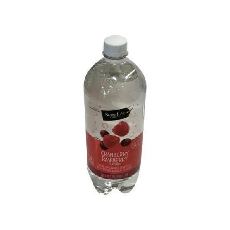 Signature Select Sparkling Water Beverage, Cranberry Raspberry Flavored (33.8 oz) - Instacart