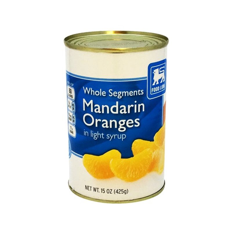 Food Lion Oranges, Mandarin, in Light Syrup, Can (15 oz) - Instacart