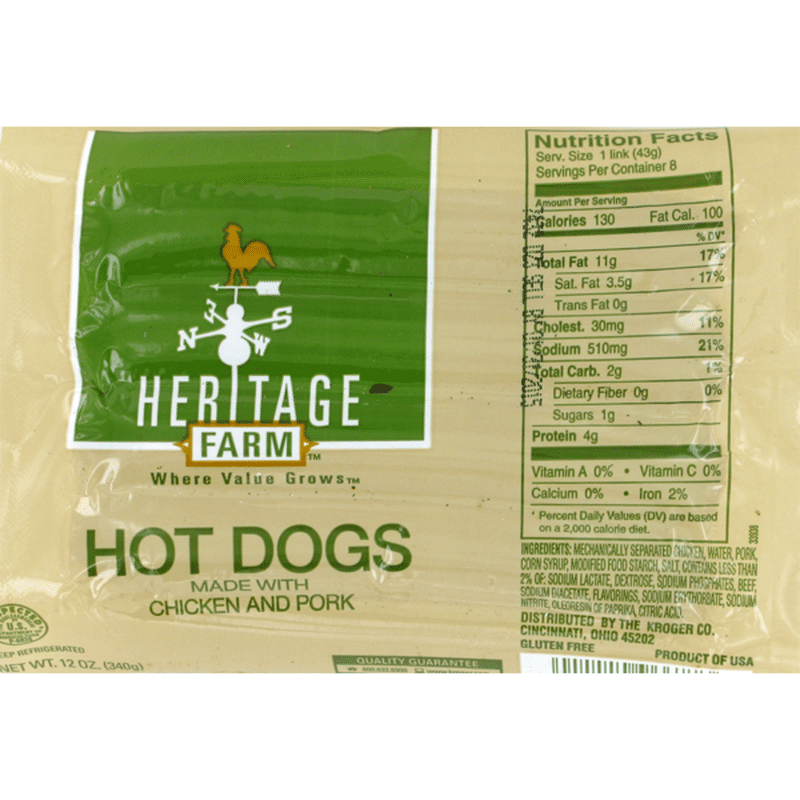 Heritage Farm Hot Dogs (12 oz) - Instacart