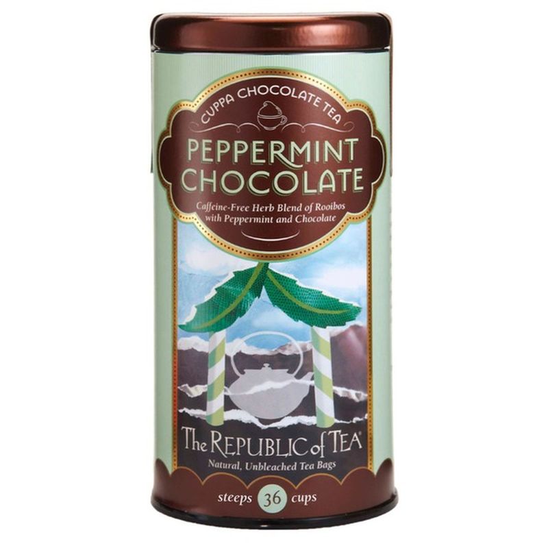 The Republic of Tea Tea, Peppermint Chocolate, Bags (36 ct) - Instacart