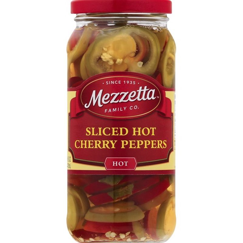 Mezzetta Cherry Peppers, Sliced, Hot (16 fl oz) - Instacart