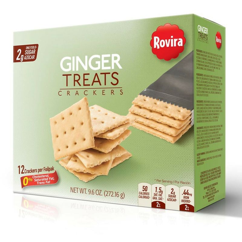 Rovira Ginger Treats Crackers (9.6 oz) - Instacart