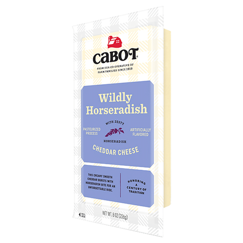 Cabot Horseradish Cheddar Cheese (8 oz) - Instacart