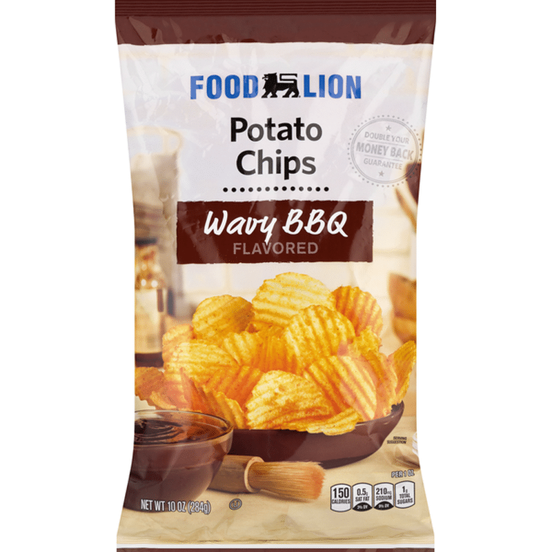 Food Lion Potato Chips, Wavy BBQ Flavored (10 oz) - Instacart