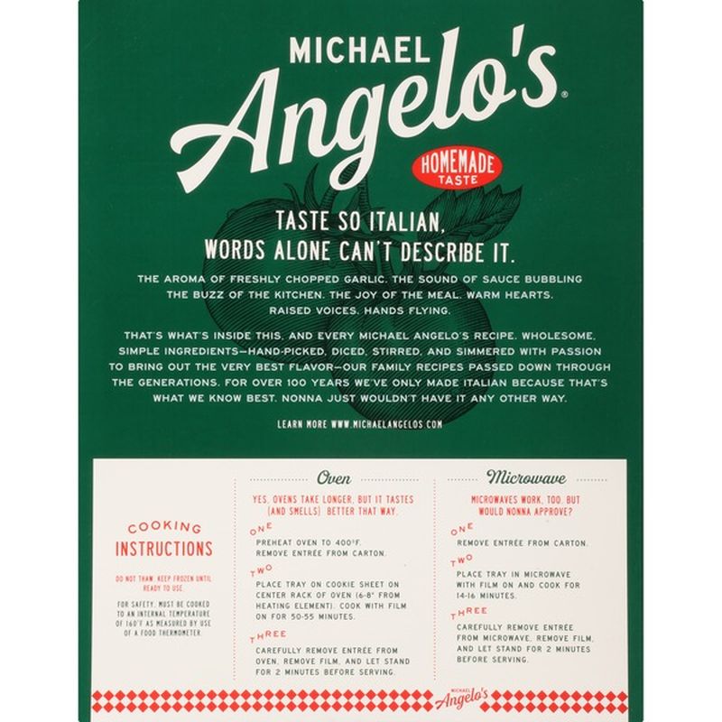 Michael Angelo S Manicotti With Sauce 28 Oz Instacart