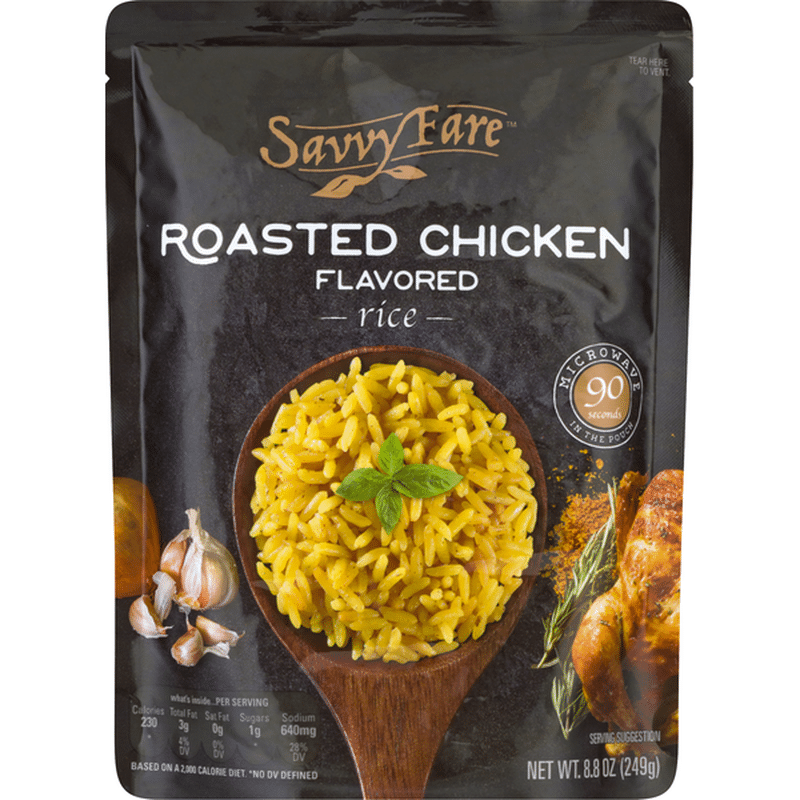 Savvy Fare Rice, Roasted Chicken Flavored (8.8 oz) - Instacart