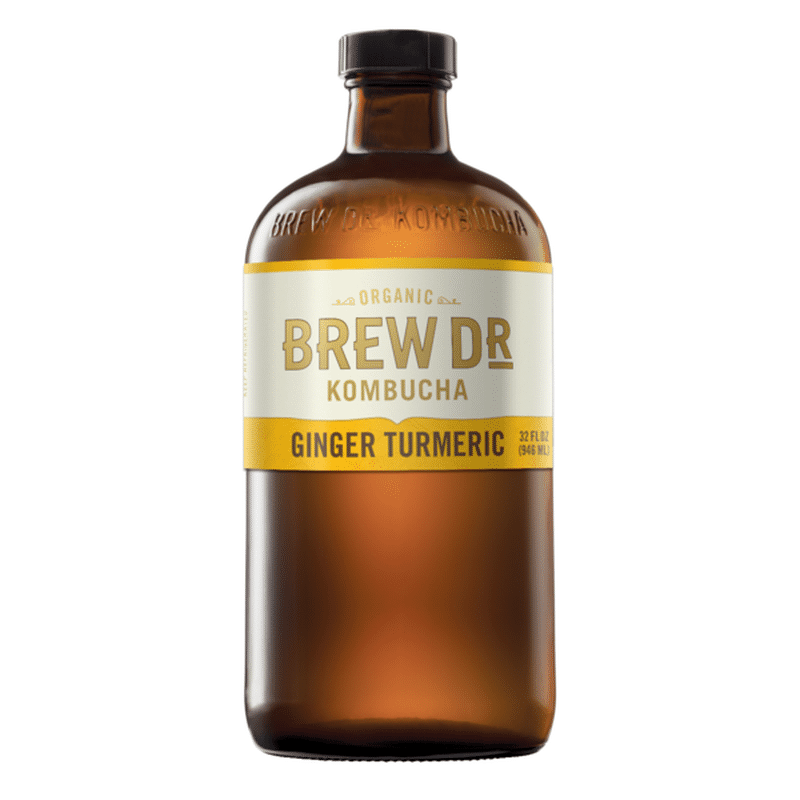 Brew Dr. Kombucha Ginger Turmeric Kombucha (32 fl oz) - Instacart