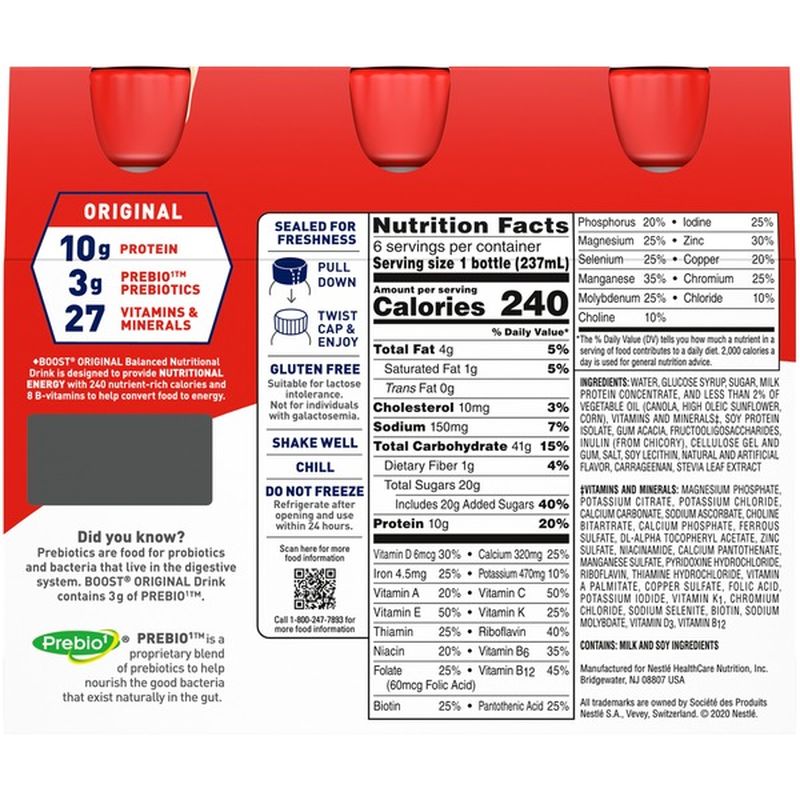 Boost Original Very Vanilla (8 fl oz) from Ralphs - Instacart