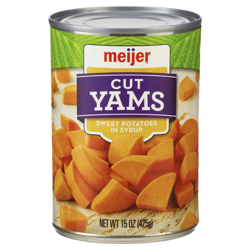 Meijer Cut Yams Sweet Potatoes In Syrup (15 oz) - Instacart