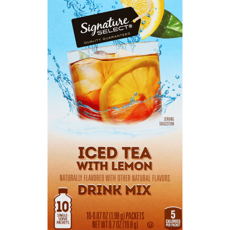 Signature Select Drink Mix, Iced Tea with Lemon (10 each) - Instacart