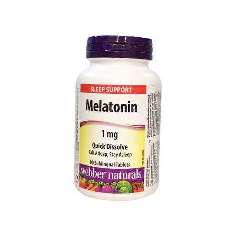 Webber Naturals 1 Mg Melatonin (90 ct) Delivery or Pickup Near Me ...