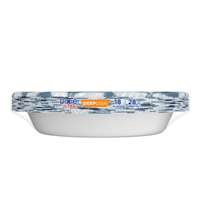 Dixie Ultra Deep Dish Paper Plate, 28oz Plate (Designs May Vary) (18 ct ...