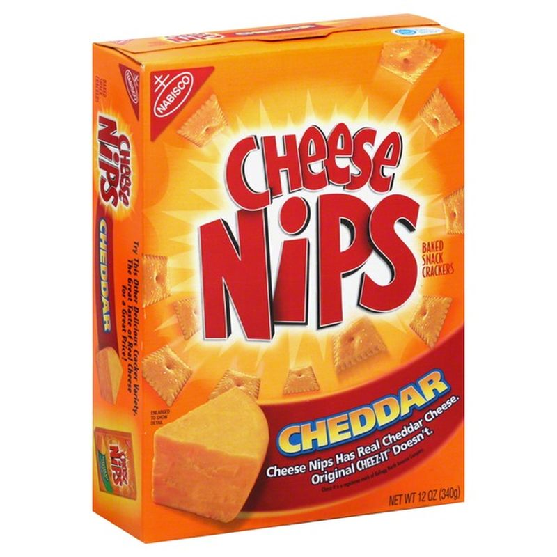 Cheese Nips Nabisco Cheese Nips Cheddar Baked Snack Crackers (12 oz ...