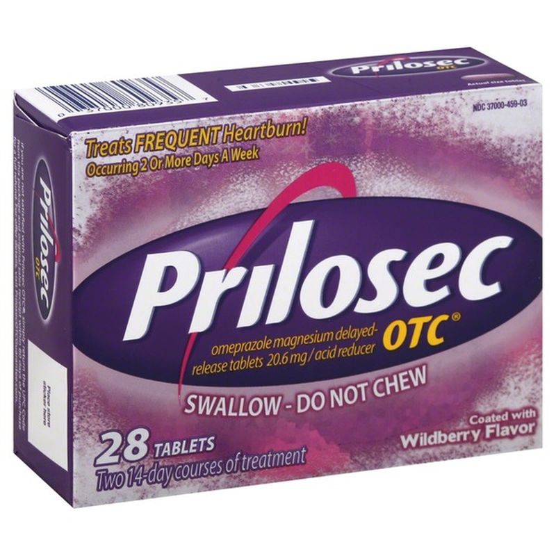 Prilosec Otc Acid Reducer Prilosec OTC Wildberry Frequent Heartburn ...