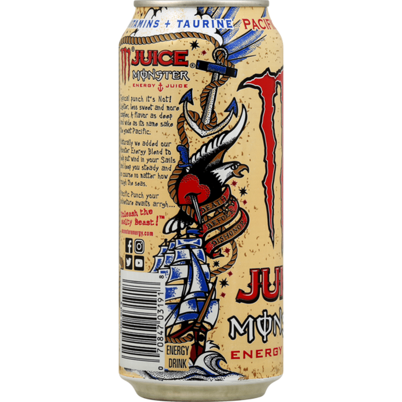 Monster Energy Juice, Pacific Punch (16 fl oz) - Instacart