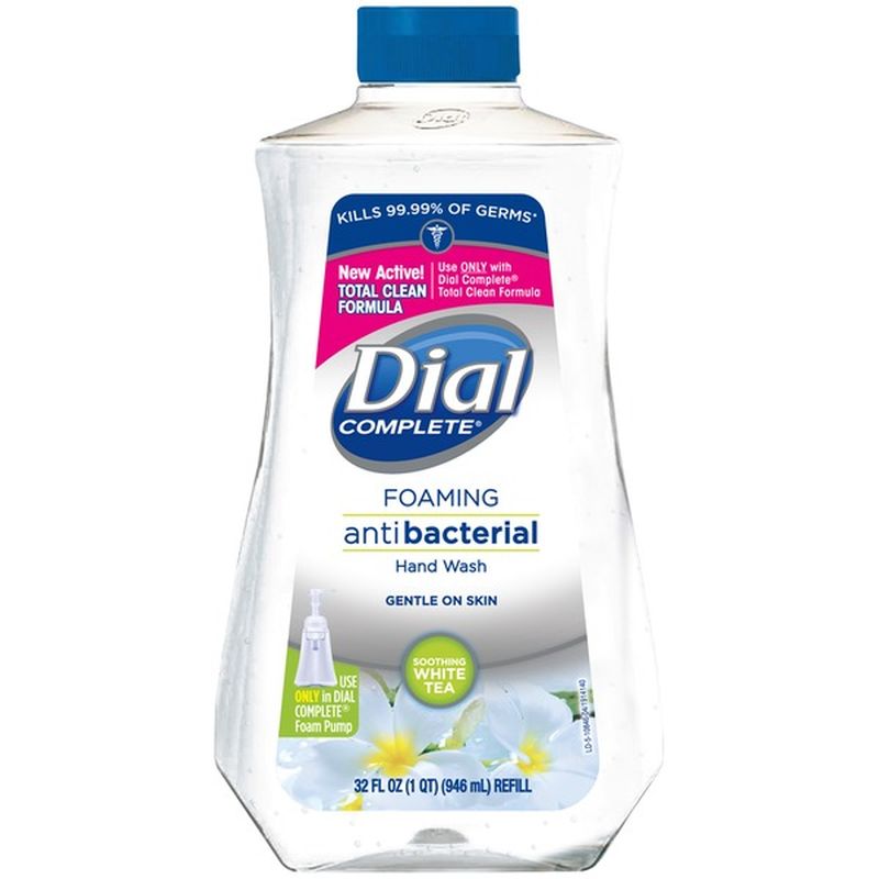 Dial Complete Antibacterial Foaming Hand Wash Refill, Soothing White ...