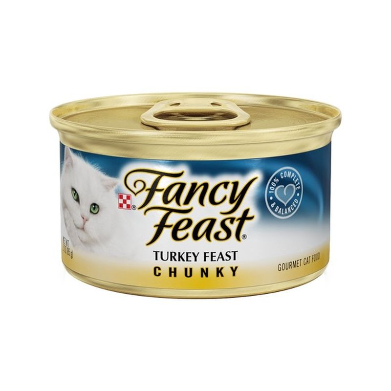 Purely Fancy Feast Chunky Turkey Feast Wet Cat Food (3 oz) - Instacart